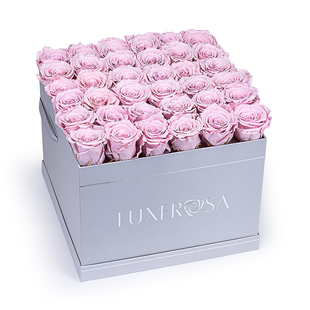 Extra Large, Square, Infinity Rose Box with 36 Preserved Forever | Ete